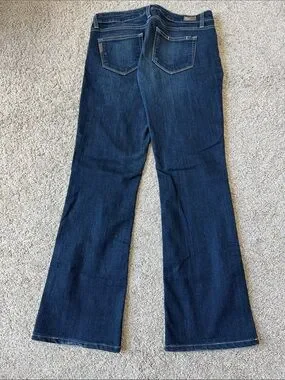 PAIGE | Jeans | Paige Womens Dark Blue Low Rise Canyon Bootcut Jeans ...
